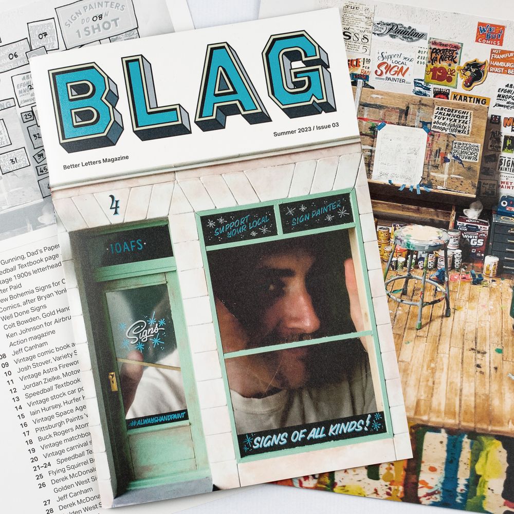 What's Inside Issue 03 of BLAG (Better Letters Magazine)?