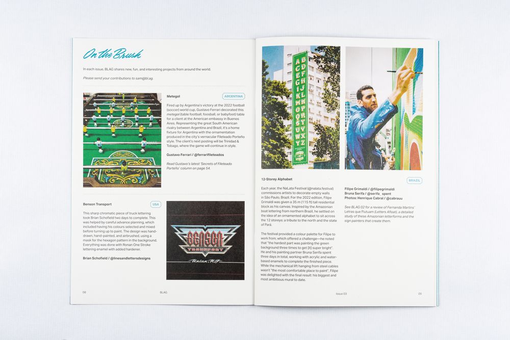 What's Inside Issue 03 of BLAG (Better Letters Magazine)?