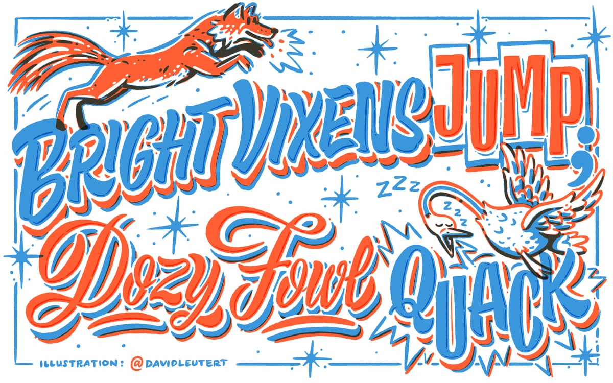 Playful Pangrams for Sign Painters (and Other Languages)