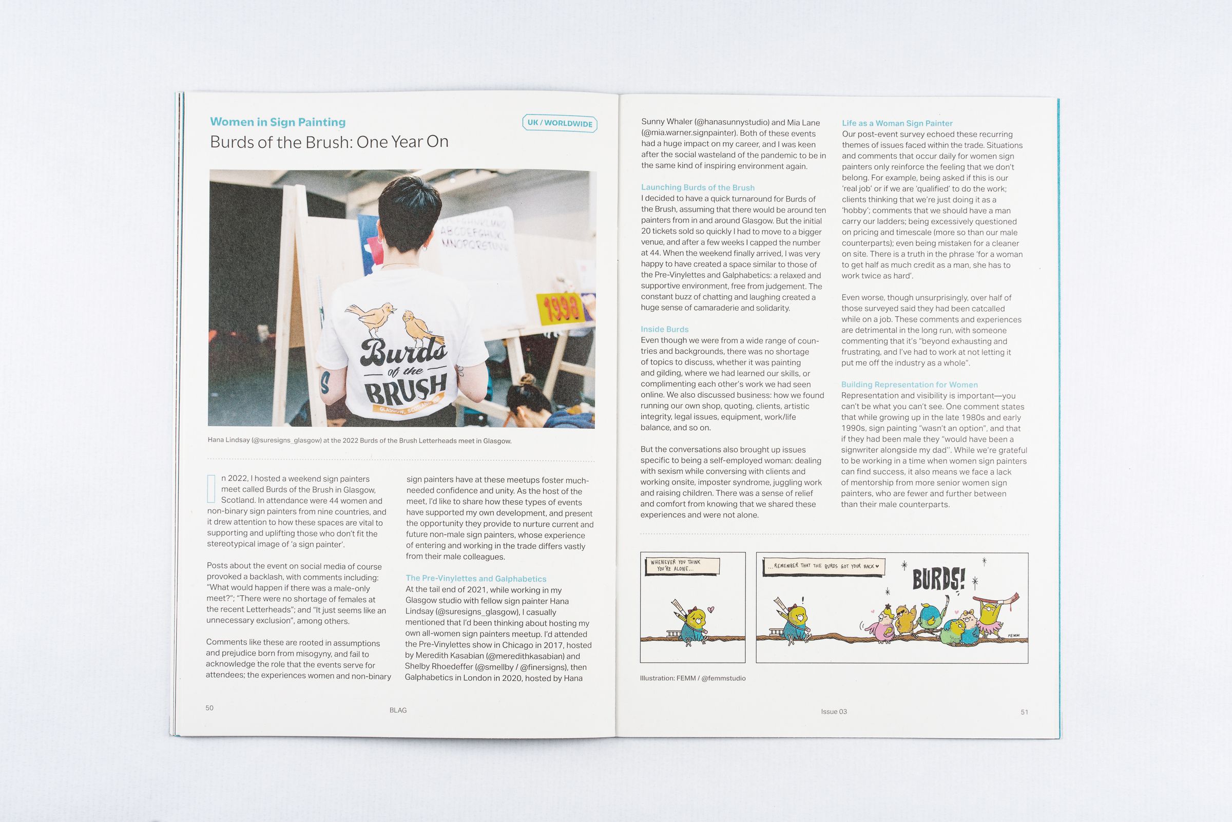 What's Inside Issue 03 of BLAG (Better Letters Magazine)?