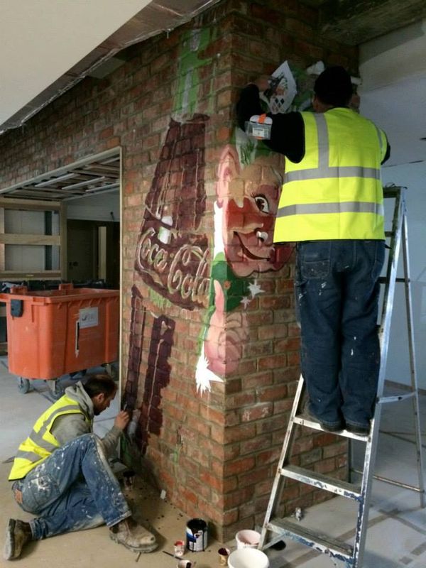 'Faux' Ghost Signs for Coca-Cola HQ in London