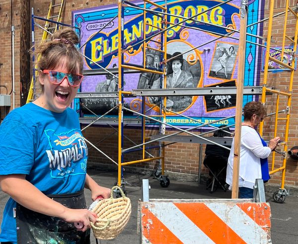 Walldogging Galore at the MuralFest In The Dalles, Oregon
